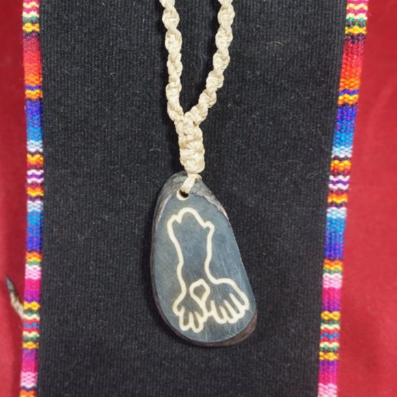 Jewelry | Peruvian Necklace Woven In Macrame Thread And Natural Stone ...